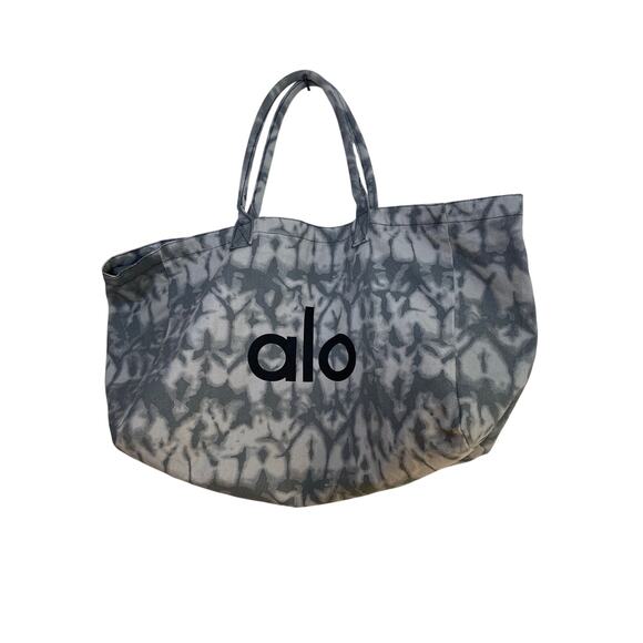ALO Yoga | Bags | Alo Camo Gray Tie Dye Large Canvas Tote | Poshmark
